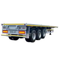 China 30 Tons, 40 Tons, 50 Tons, 60 Tons Container Flatbed Truck Semi-Trailer Machinery And Equipment Transport Building Materials for sale