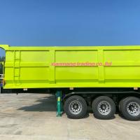 China 24m3 3-Axis Dump Semi-Trailer U-Shaped Bucket Standard (Size 9400mm×2400mm×3300mm) for sale