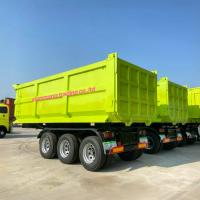 China 24m3 3-Axis Dump Semi-Trailer U-Shaped Bucket Standard (Size 9400mm×2400mm×3300mm) for sale