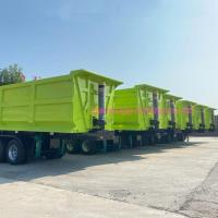 China 24m3 3-Axis Dump Semi-Trailer U-Shaped Bucket Standard (Size 9400mm×2400mm×3300mm) for sale