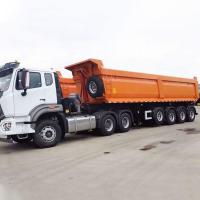China 24m3 3-Axis Dump Semi-Trailer U-Shaped Bucket Standard (Size 9400mm×2400mm×3300mm) for sale