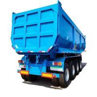 China 24m3 3-Axis Dump Semi-Trailer U-Shaped Bucket Standard (Size 9400mm×2400mm×3300mm) for sale