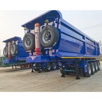 China New 4-Axle 60T Steel Dump Semi-Trailer For 60 Ton Dump Trailers In Construction And Mining for sale