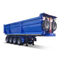 China New 4-Axle 60T Steel Dump Semi-Trailer For 60 Ton Dump Trailers In Construction And Mining for sale