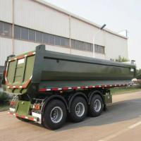 China 3 Axes 4 Axes 5 Axes Dump Truck Semi Trailer Hydraulic Back Tip U-Bucket Trailer For Sale for sale