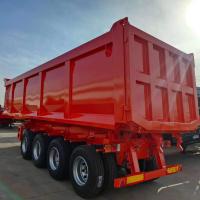 China 3 Axes 4 Axes 5 Axes Dump Truck Semi Trailer Hydraulic Back Tip U-Bucket Trailer For Sale for sale