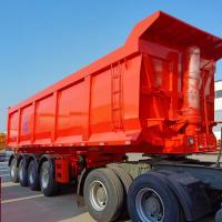 China 3 Axes 4 Axes 5 Axes Dump Truck Semi Trailer Hydraulic Back Tip U-Bucket Trailer For Sale for sale