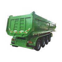 China 4-Axis HYVA Hydraulic Lift Cylinder Semi Trailer with Backflip U-Bucket Color Can Be Customized According To Customer Needs for sale