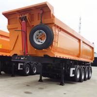 China 4 Axes 80 Tons 12R20 (12R22.5 Can Be Customized) Tires Original Axle Dump Semi Trailer U-Bucket for sale