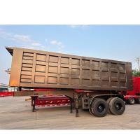 China 2-Axis 12R20 Dump Semi-Trailer with Box Size Inner Size 9200x2200x1200mm for sale