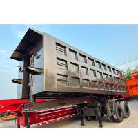 China 2-Axis 12R20 Dump Semi-Trailer with Box Size Inner Size 9200x2200x1200mm for sale