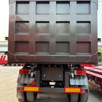China 2-Axis 12R20 Dump Semi-Trailer with Box Size Inner Size 9200x2200x1200mm for sale