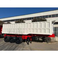 China 3 Axle 12R20 Tires 12 Tires Mechanical Suspension (Airbag Suspension Can Be Customized To The Customer) Dump Semi-Trailer for sale