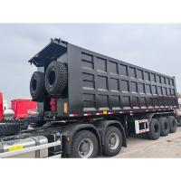 China 3 Axle 12R20 Tires 12 Tires Mechanical Suspension (Airbag Suspension Can Be Customized To The Customer) Dump Semi-Trailer for sale
