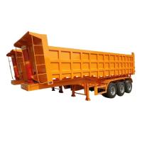 China 3 Axle 13T12 Tires Complete HYVA Hydraulic Lifting Cylinder Lifting System Dump Semi-Trailer for sale