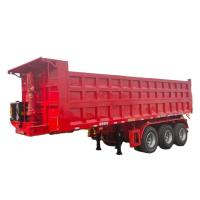 China 3 Axle 13T12 Tires Complete HYVA Hydraulic Lifting Cylinder Lifting System Dump Semi-Trailer for sale