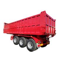 China 3 Axle 13T12 Tires Complete HYVA Hydraulic Lifting Cylinder Lifting System Dump Semi-Trailer for sale