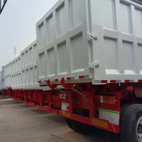 China 12 Tire 3-Axle JOST E100 Dump Semi-Trailer with 6mm Side Wall Thickness and Two-Speed Landing Gear for sale