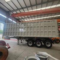 China 12 Tire 3-Axle JOST E100 Dump Semi-Trailer with 6mm Side Wall Thickness and Two-Speed Landing Gear for sale