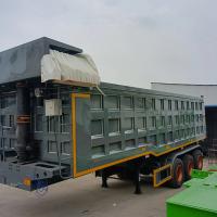 China 3-Axle JOST 2.0/3.5-Inch Kingpin 12R20 Tires (12R22.5 Can Be Customized)  Dump Semi Trailer for sale