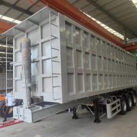 China 3-Axle JOST 2.0/3.5-Inch Kingpin 12R20 Tires (12R22.5 Can Be Customized)  Dump Semi Trailer for sale