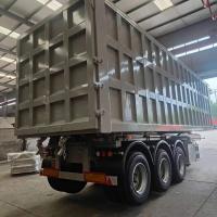 China 3-Axle JOST 2.0/3.5-Inch Kingpin 12R20 Tires (12R22.5 Can Be Customized)  Dump Semi Trailer for sale