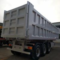 China 3-Axle WABCO RE 6 Relay Valve Pneumatic Braking System 12R20 Tires 12 Tire Dump Semi Trailer for sale