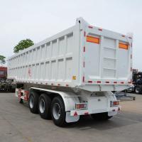 China 3-Axle WABCO RE 6 Relay Valve Pneumatic Braking System 12R20 Tires 12 Tire Dump Semi Trailer for sale