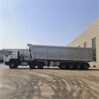 China 3/4Axle 12R20 Tire Side Wall Thickness 6 Mm Bottom Plate Thickness 8 Mm 24 M3 Dump Semi Trailer for sale
