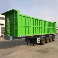 China 3/4Axle 12R20 Tire Side Wall Thickness 6 Mm Bottom Plate Thickness 8 Mm 24 M3 Dump Semi Trailer for sale