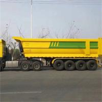 China 8mm Bottom Plate Thickness Dump Semi-Trailer with 3/4 Axle Original Customizable FUWA/BPW American Mechanical Suspension for sale