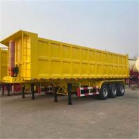 China 8mm Bottom Plate Thickness Dump Semi-Trailer with 3/4 Axle Original Customizable FUWA/BPW American Mechanical Suspension for sale