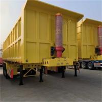 China 8mm Bottom Plate Thickness Dump Semi-Trailer with 3/4 Axle Original Customizable FUWA/BPW American Mechanical Suspension for sale