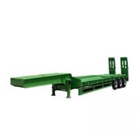 China Customizable 2-Axis 40t Automatic Ramp Low Bed Trailer for Heavy Duty Transport for sale