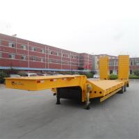 China Customizable 2-Axis 40t Automatic Ramp Low Bed Trailer for Heavy Duty Transport for sale