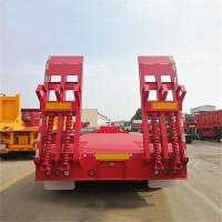 China 4 Axles 80T Heavy Duty Lowbed Trailer With Wideners With Mechanical Suspension and Springs for sale