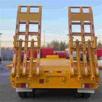 China Customizable 12R22.5 Type Tires 3-Axle 12-Tire Low Bed Semi-Trailer with JOST 2.0 inches King Pin for sale