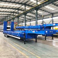 China Customizable 12R22.5 Type Tires 3-Axle 12-Tire Low Bed Semi-Trailer with JOST 2.0 inches King Pin for sale