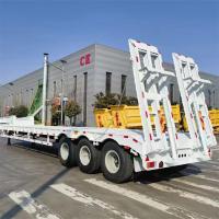 China 40 Tons To 100 Tons Original Bridge /FUWA/BPW Bridge Low Bed Semi-Trailer (Customized According To Customer Needs) for sale