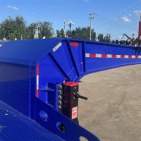 China New 3-Axis Enhanced Mechanical Ladder JOST Brand Landing Gear Low Bed Semi-Trailer, Good Quality for sale