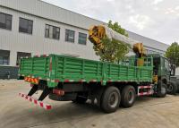 China Sinotruk Howo7 Green 12T 6x4 chassis dump boom crane sold well in Africa. for sale