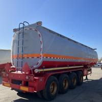China Customizable Hot Oil Tank Trailer with 50ton Max Payload Dimensions 11800*2500*3700mm Mechanical Suspension for sale