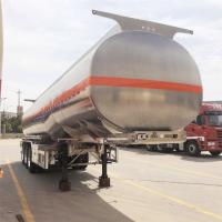 China Customizable Hot Oil Tank Trailer with 50ton Max Payload Dimensions 11800*2500*3700mm Mechanical Suspension for sale