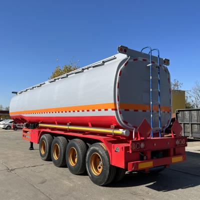 China Customizable Hot Oil Tank Trailer with 50ton Max Payload Dimensions 11800*2500*3700mm Mechanical Suspension for sale