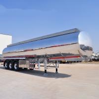 China Brand New 3-Axle 45,000 Litre Dual Line Air Brake Brake System Fuel Transport Tank Semi Trailer for sale