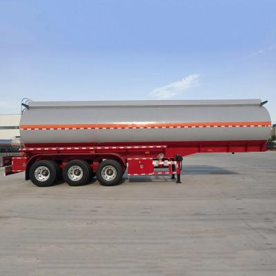 China 3-Axle 12r20/12r22.5 Tire 45000l 50000l Original Axle Stainless Steel Tank Truck Oil Tank Trailer Factory Sales for sale