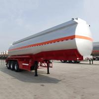 China 3-Axle 12r20/12r22.5 Tire 45000l 50000l Original Axle Stainless Steel Tank Truck Oil Tank Trailer Factory Sales for sale