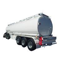 China 3-Cabin 3-Axle Aluminum Alloy Fuel Tank Semi-Trailer with Dual Line Braking System and 50 ton Max Payload from Original for sale