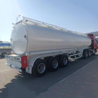 China 3-Cabin 3-Axle Aluminum Alloy Fuel Tank Semi-Trailer with Dual Line Braking System and 50 ton Max Payload from Original for sale