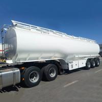 China 3-Cabin 3-Axle Aluminum Alloy Fuel Tank Semi-Trailer with Dual Line Braking System and 50 ton Max Payload from Original for sale